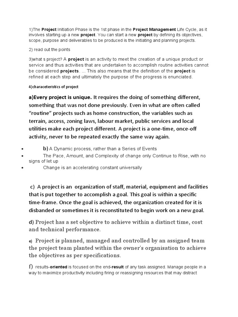 Initiating and Planning Projects | PDF | Organizational Structure ...