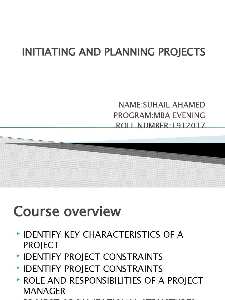 Initiating and Planning Projects | PDF | Art