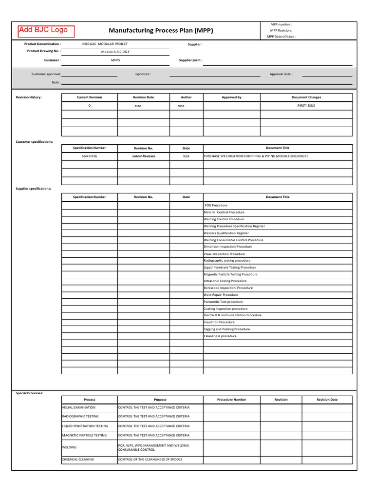 MPP Sample | PDF | Pipe (Fluid Conveyance) | Nondestructive Testing