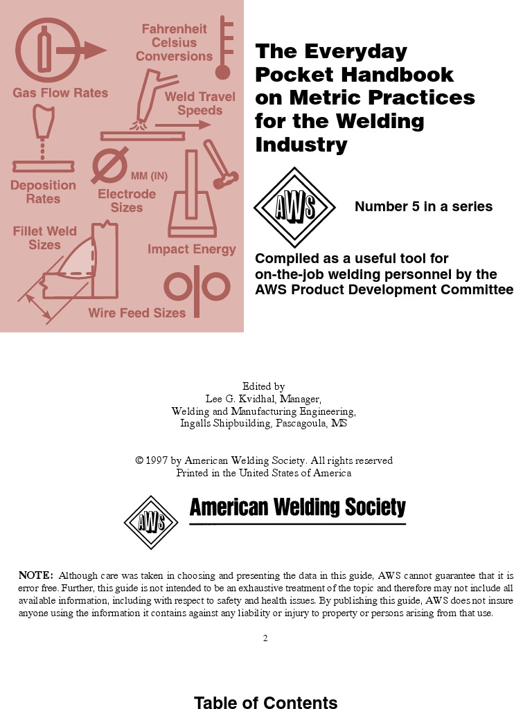 PHB-5-1997 The Everyday Pocket Handbook On Metric Practices For The ...