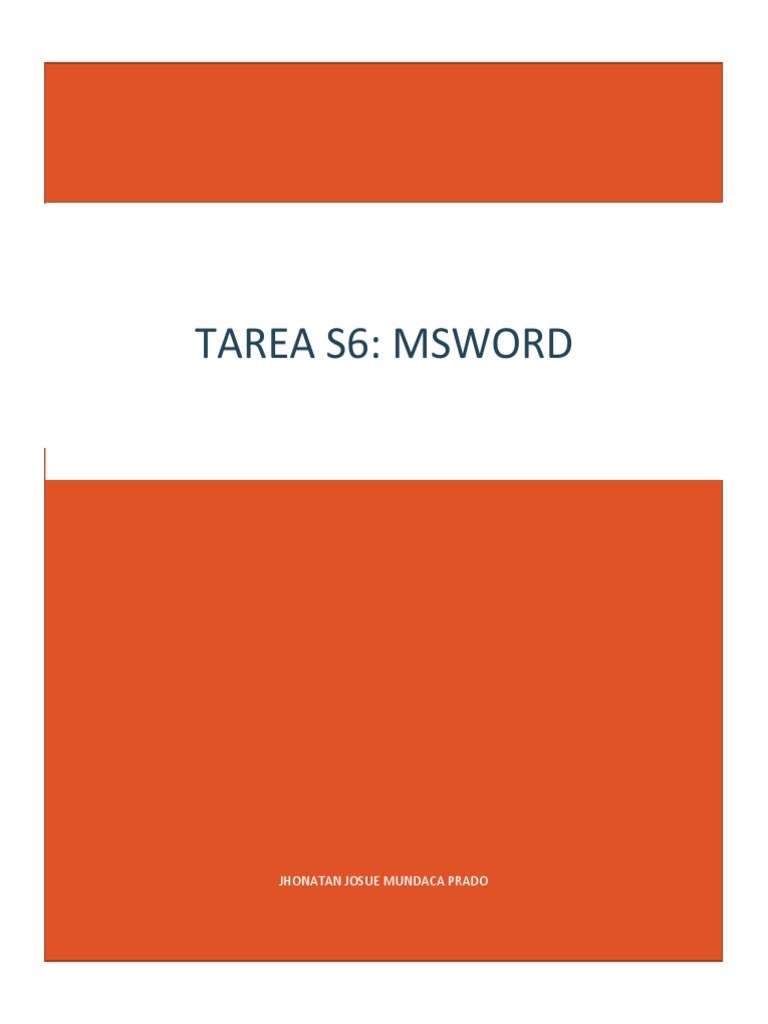 Tarea s6 Msword | PDF | Indigestión | Enfermedades y trastornos