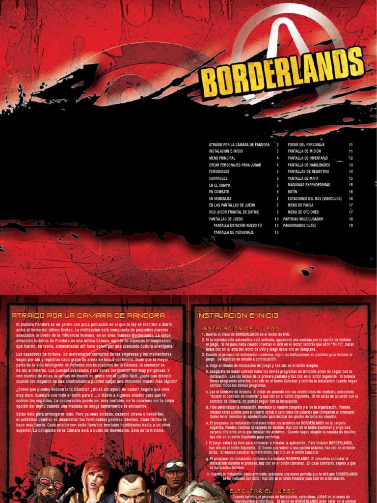 Borderlands PC Manual Spa PDF | PDF | Ocio | Informática y tecnología ...