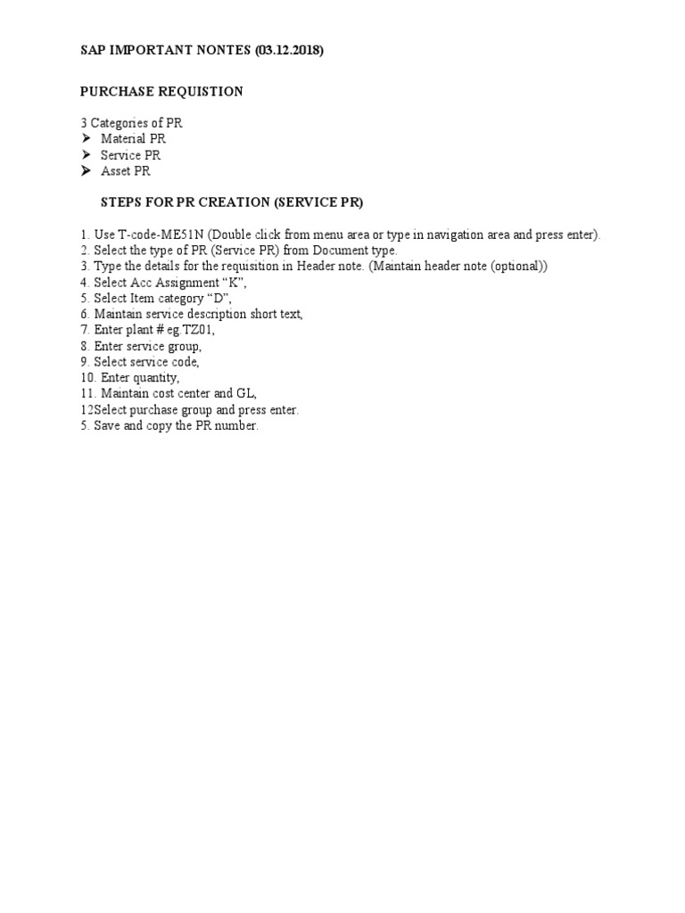 Steps For PR Creation | PDF