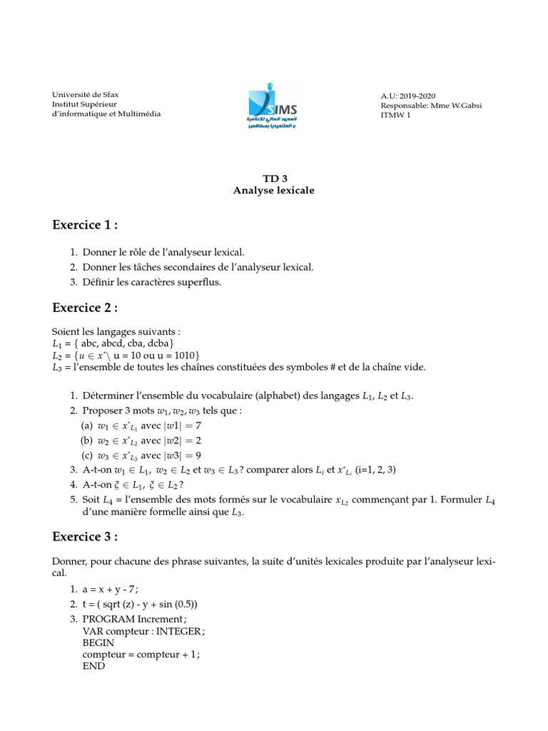 TD2 Comp PDF | PDF | Ordinateurs