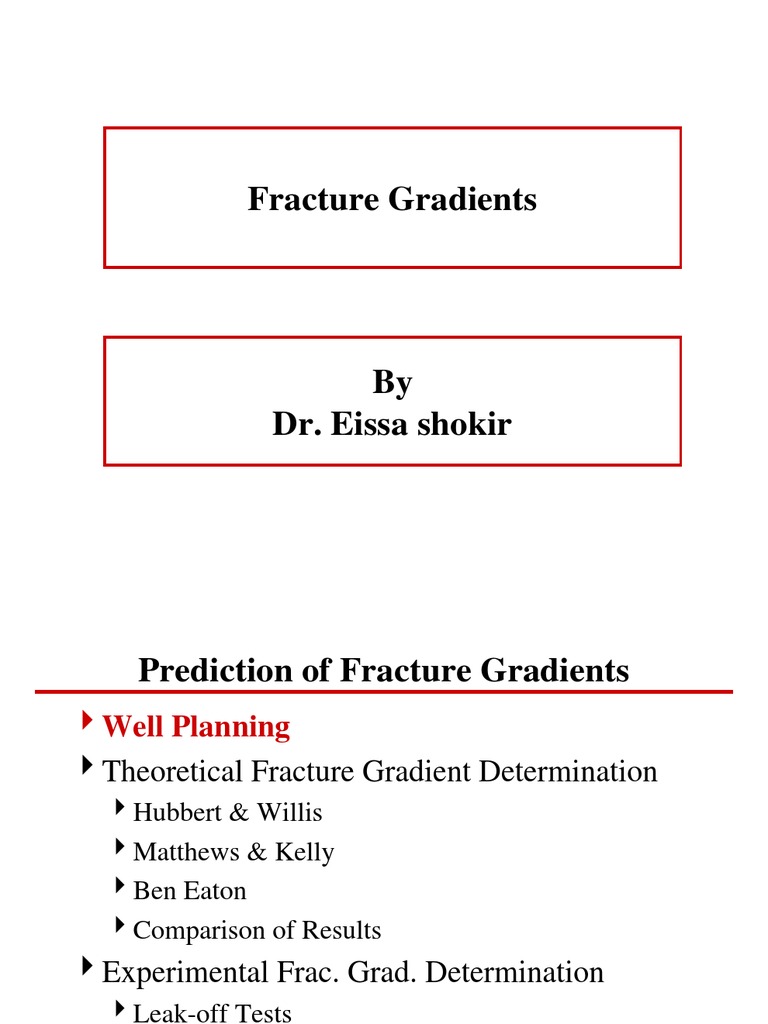 Fracture Gradient Calculation Guide | PDF | Casing (Borehole) | Pressure