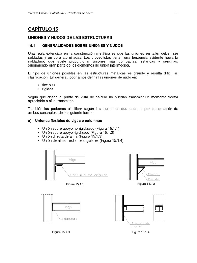 Uniones y Nudos en Estructuras Metálicas | PDF | Rigidez | Ingeniero civil