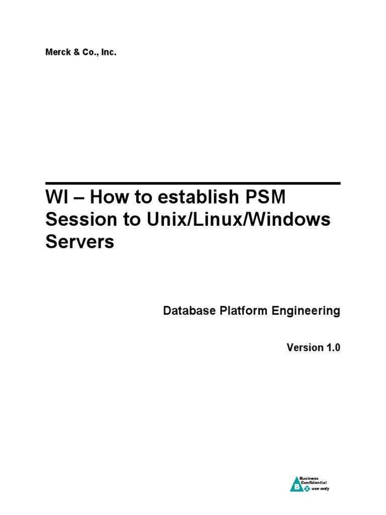 WI-How To Establish PSM Session | PDF | Databases | System Software