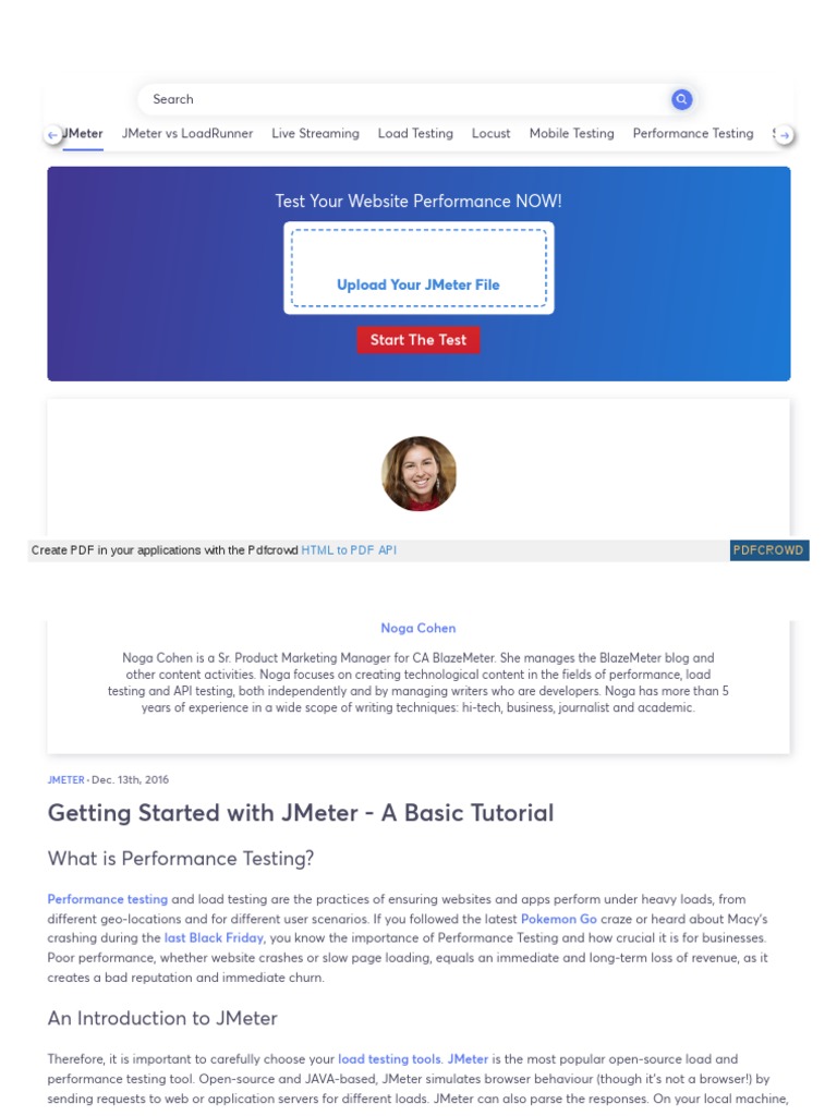 Getting Started With JMeter | PDF | Websites | Application Software