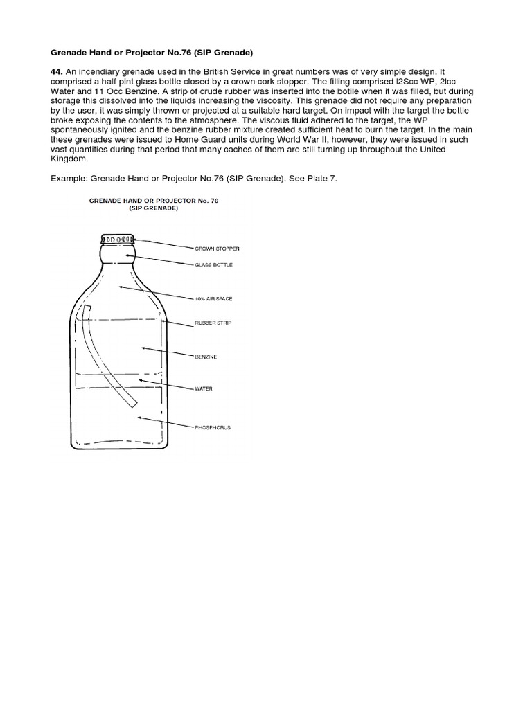 SIP Grenade No 76 | PDF