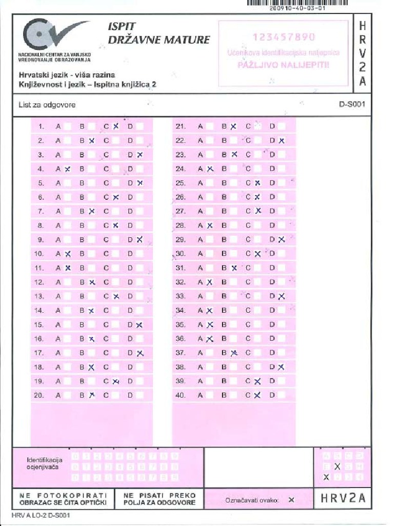 Ključ Za Odgovore | PDF
