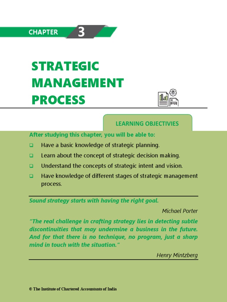 Chapter 3 Strategic Management Process | PDF | Strategic Management ...
