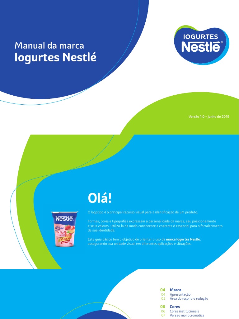 Manual Identidade Visual NESTLE | Download grátis PDF | Tipografia | Marca