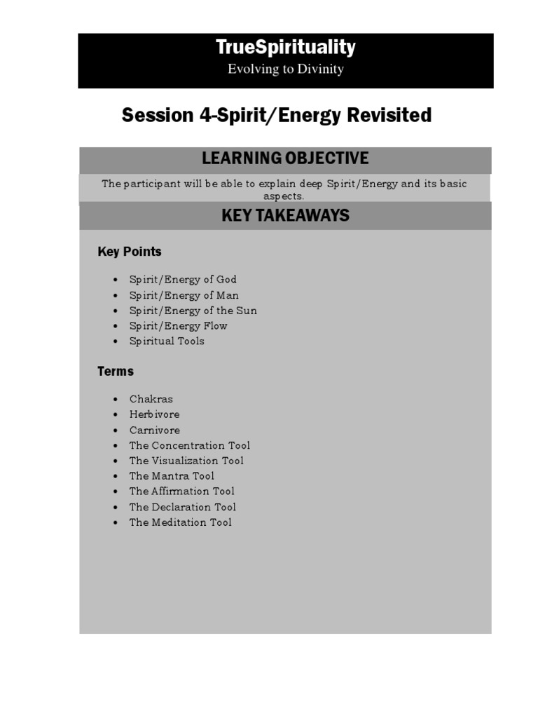Understanding Spirit/Energy Dynamics | PDF | Mantra | Mental Image