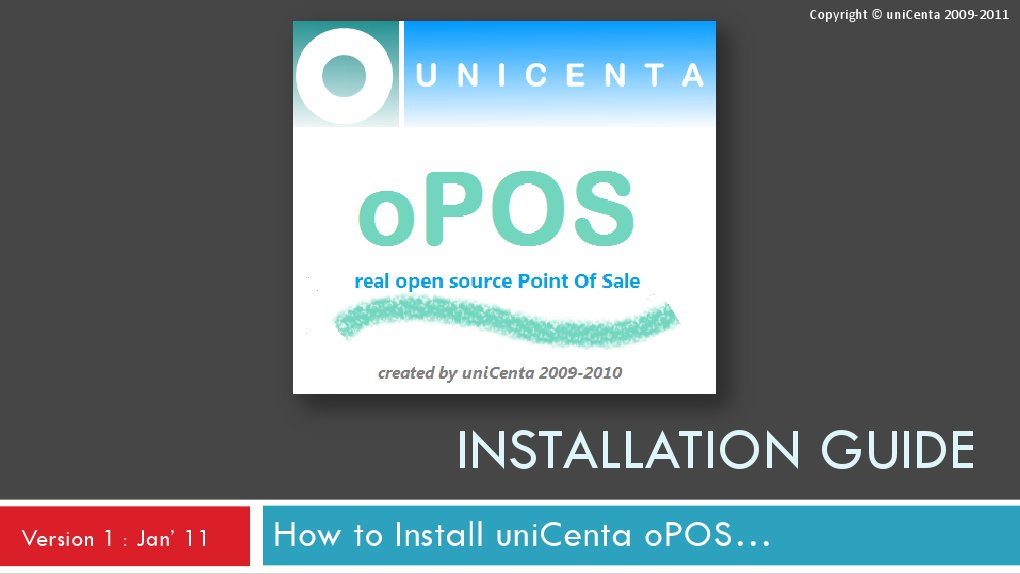Unicenta oPOS Installation Guide v1 | PDF | Point Of Sale | Java (Programming Language)