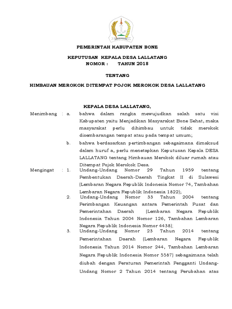 SK Pojok Rokok | PDF