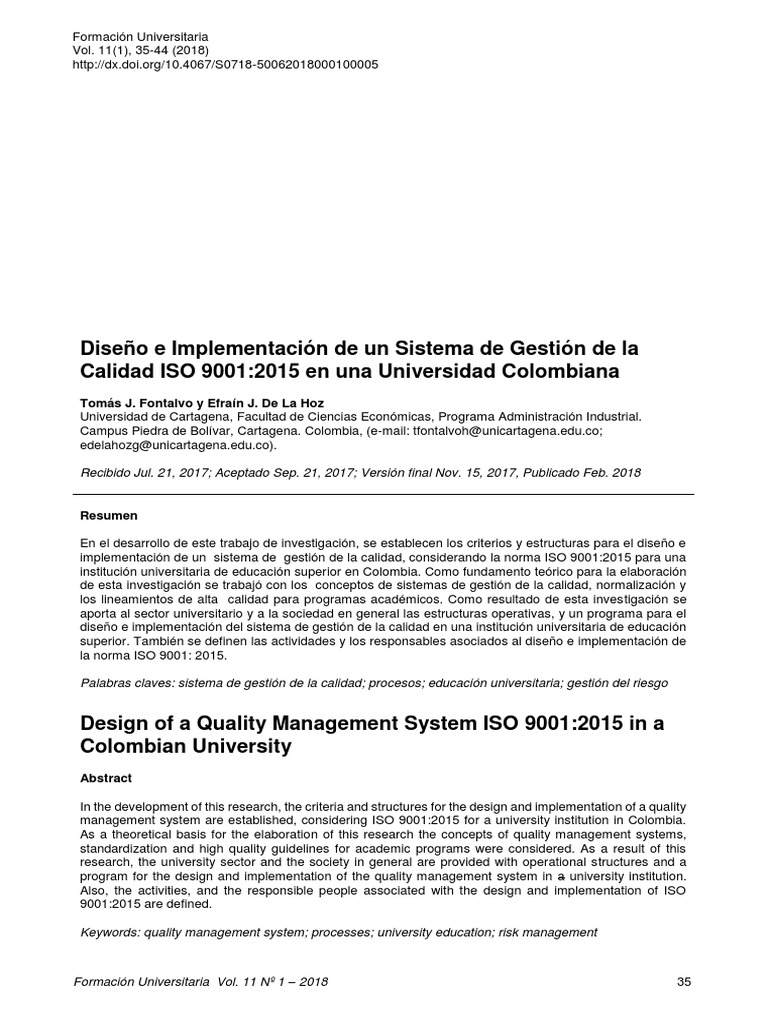 Analisis S4-L1 | Descargar gratis PDF | Sistema de manejo de calidad ...