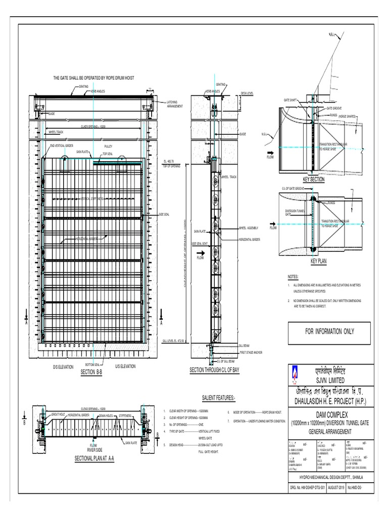 1.S01-DIVERSION TUNNEL GATE-Model | PDF | Civil Engineering ...