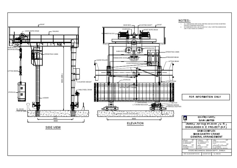 Gantry Crane Design Specifications | PDF | Equipment | Mechanical ...