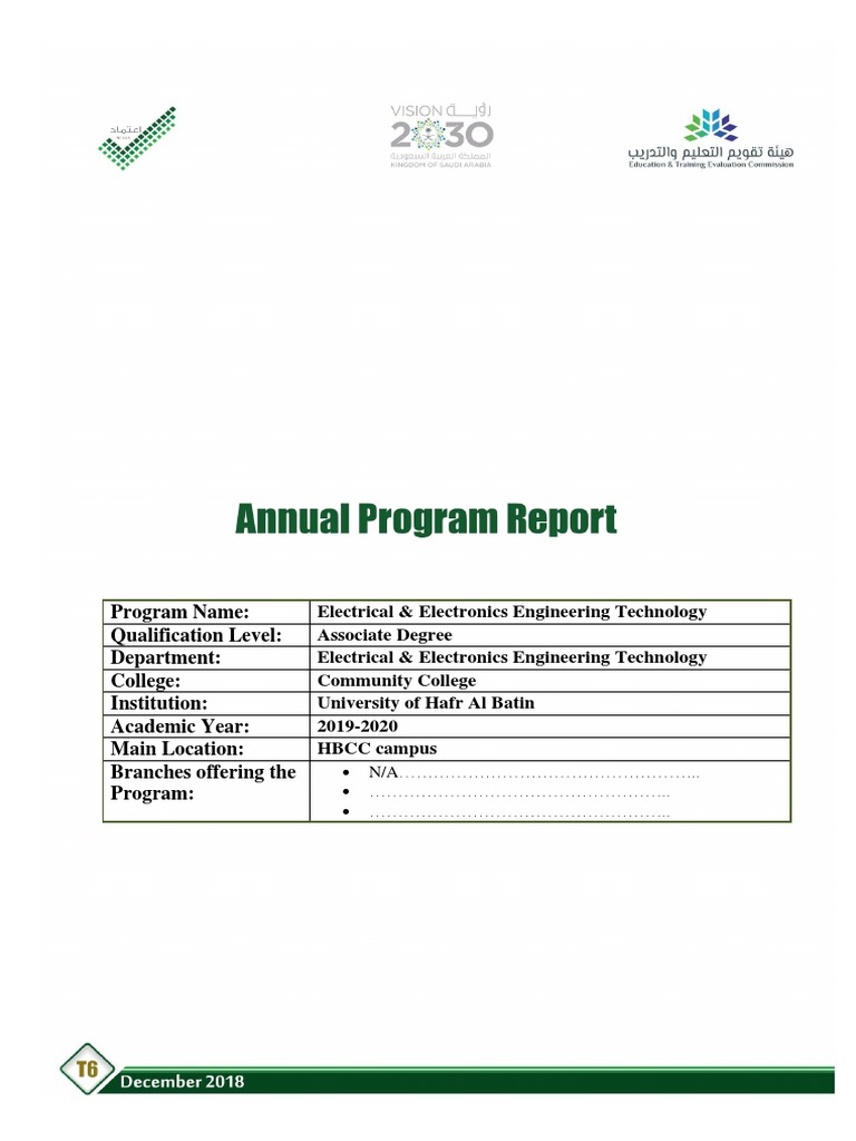 T6 Annual Program Report Eng 12-2018 | PDF | Performance Indicator ...