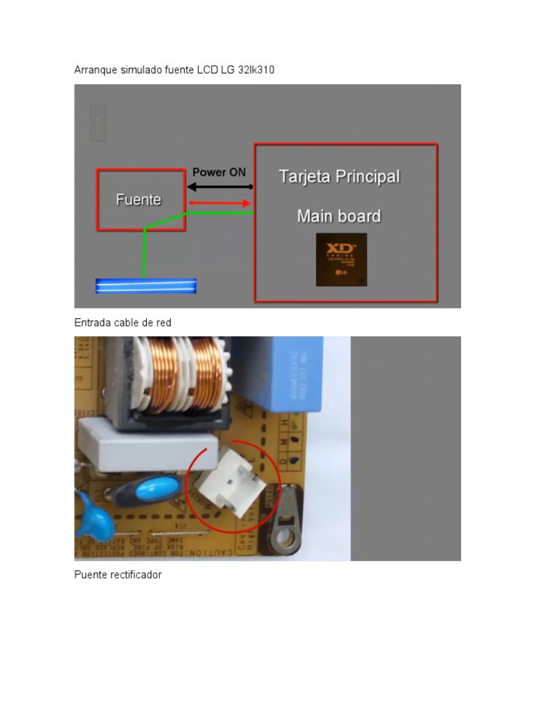Arranque Simulado Fuente LCD LG 32lk310 2 | PDF | Informática