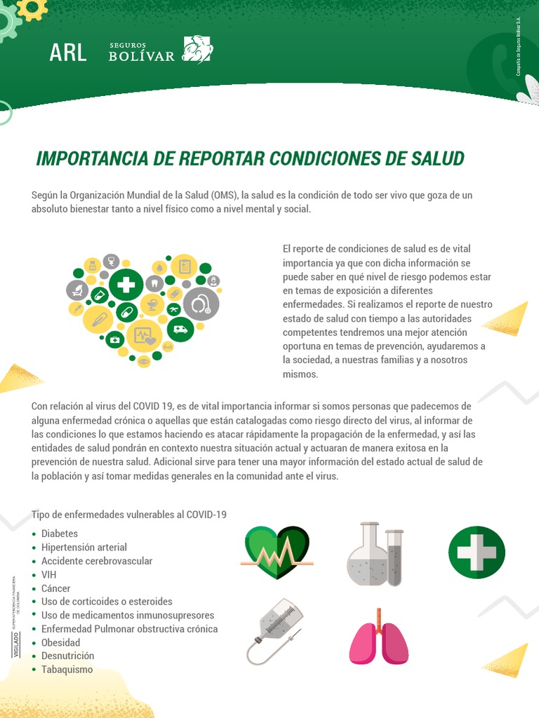 Importancia de Reportar Condiciones de Salud | PDF