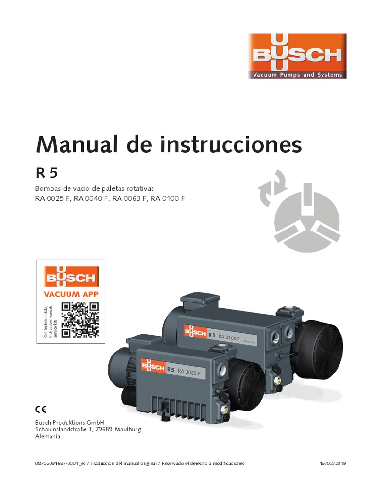 Busch Instruction Manual RA 0025 0100 F | PDF | Naturaleza | Física ...