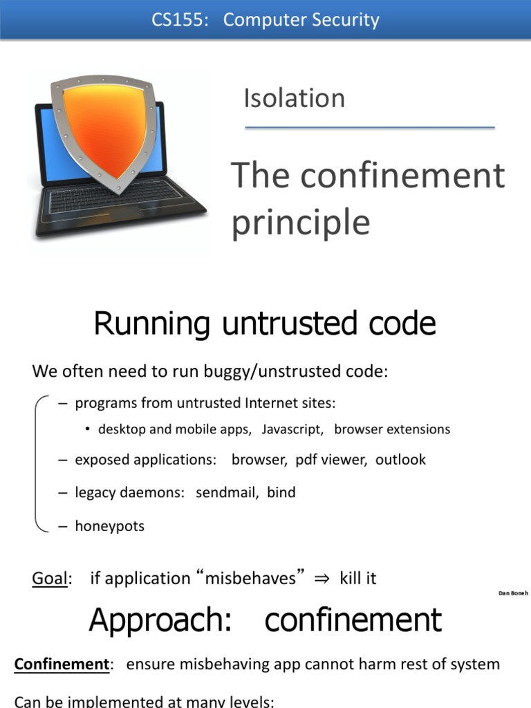 Isolation: The Confinement Principle | PDF | Virtual Machine ...