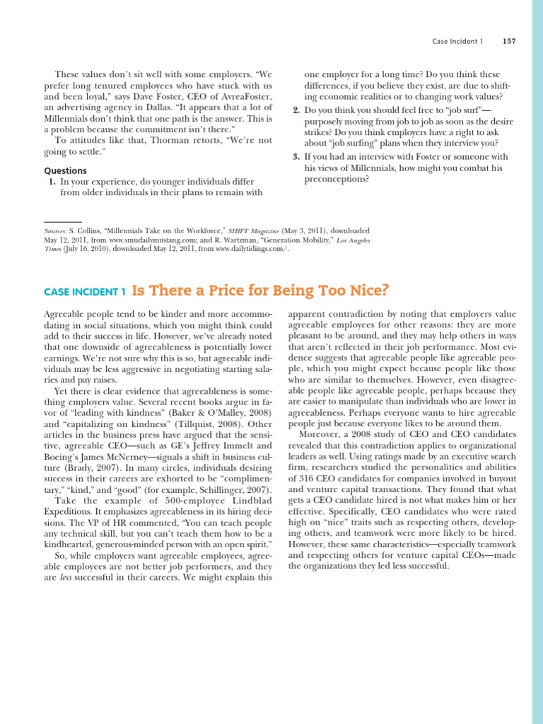 Personality Case Study | PDF | Extraversion And Introversion | Millennials