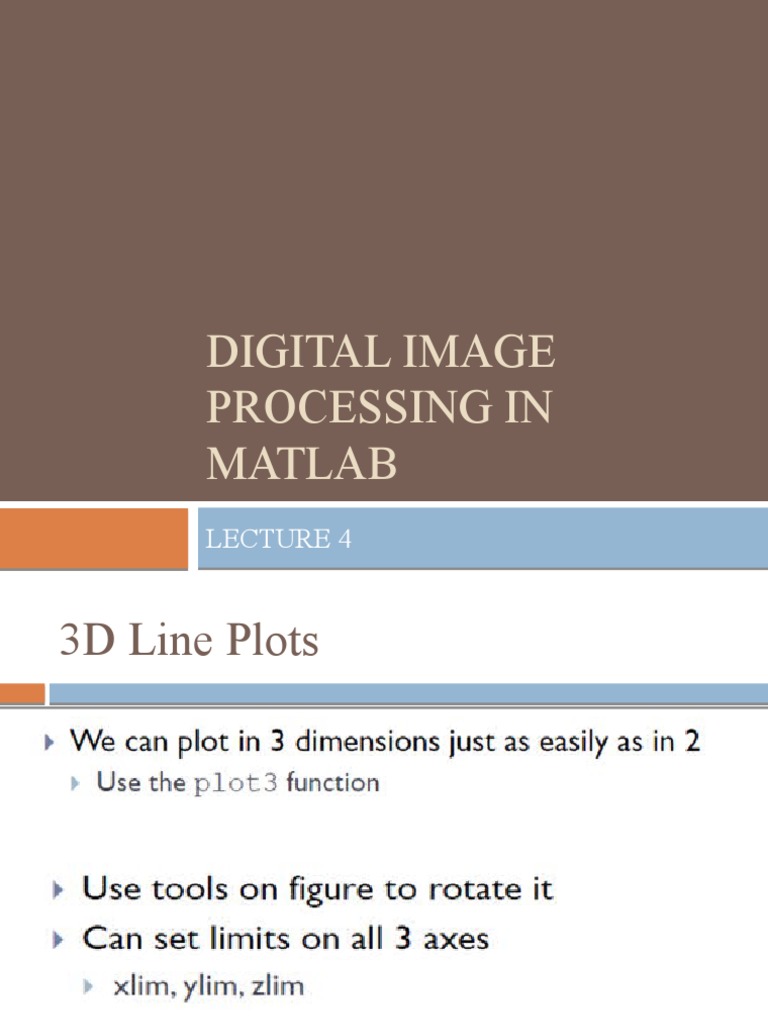 Digital Image Processing in Matlab | PDF | Control Flow | Function (Mathematics)