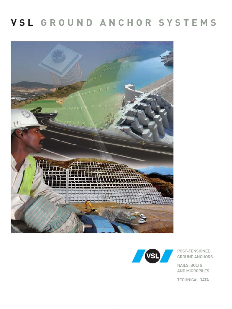 VSL Ground Anchor Systems | PDF | Deep Foundation | Prestressed Concrete