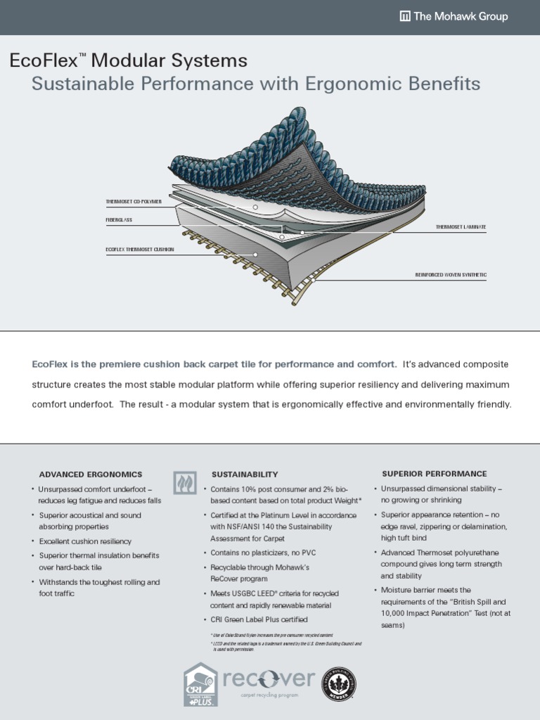 Mohawk - EcoFlex Cushion Backing | Carpet | Leadership In Energy And Environmental Design