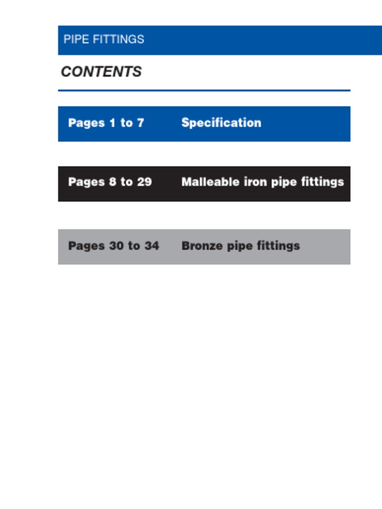 Pipe Fittings | PDF | Pipe (Fluid Conveyance) | Materials