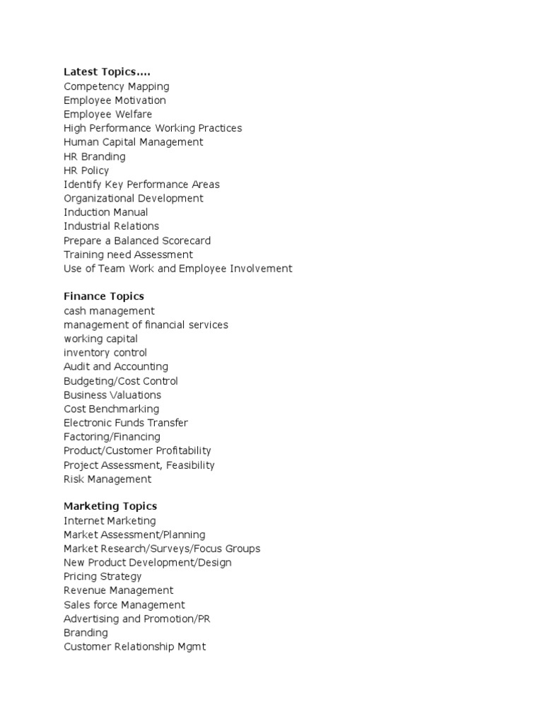 Comprehensive Guide to HR and Finance Topics | PDF | Business
