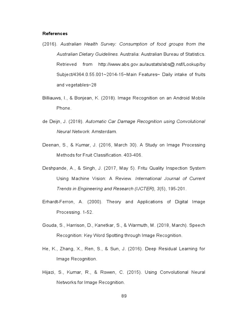 References: Australian Dietary Guidelines. Australia: Australian Bureau ...