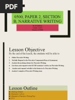 Narrative Writing | PDF | Language Arts & Discipline