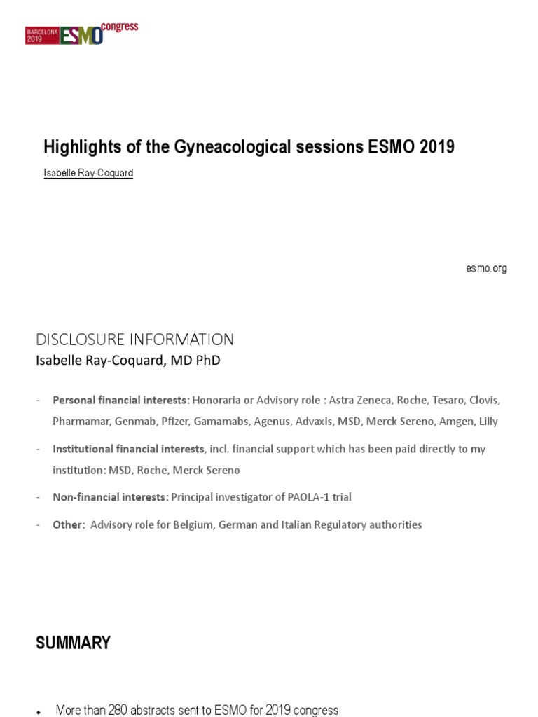 Summary Gynecology - 1 | PDF | Ovarian Cancer | Medicine