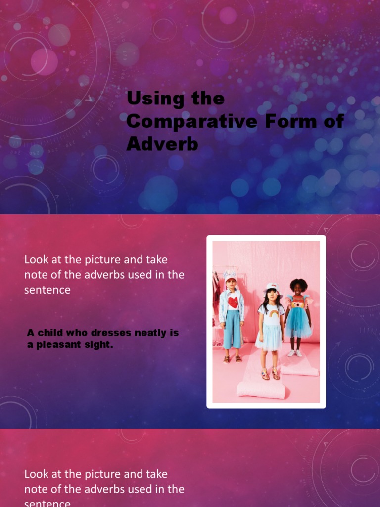 Using The Comparative Form of Adverb | PDF | Career & Growth