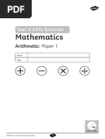 Year 4 - Mathematics Paper 1 - Arithmetic | PDF | Science | Mathematics