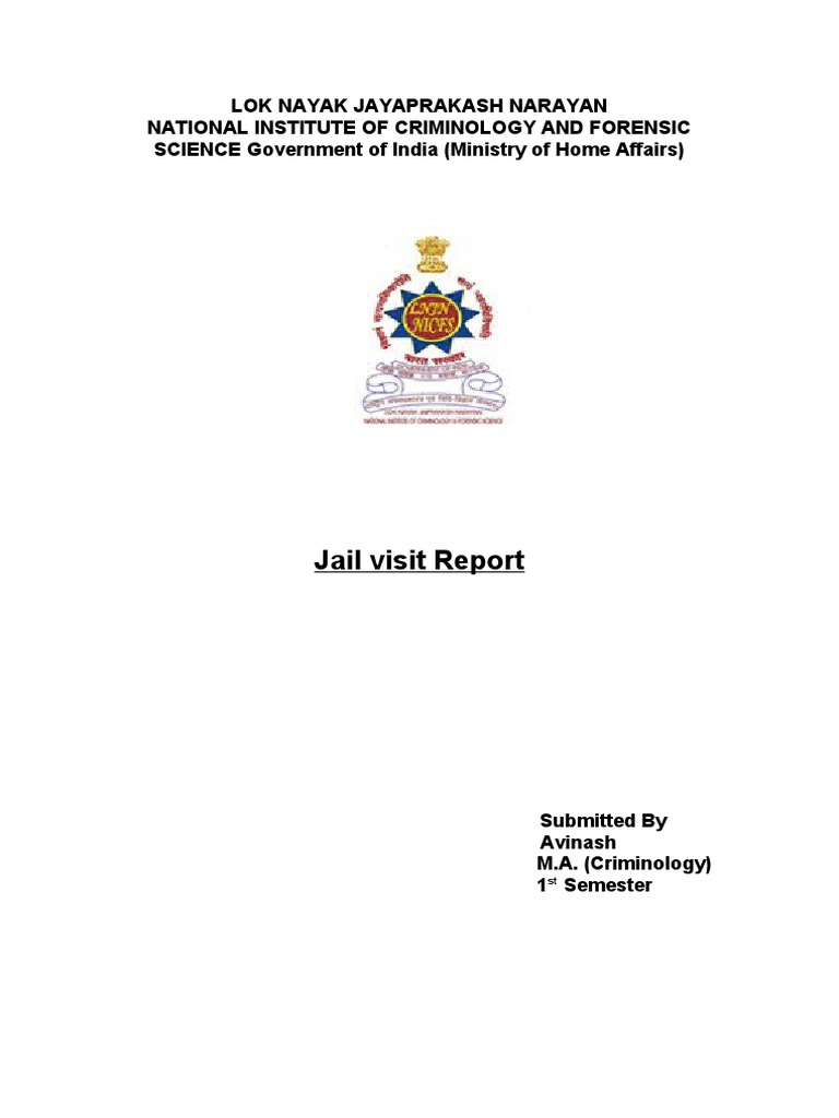 Jail Visit Report | Download Free PDF | Prison | Remand (Detention)