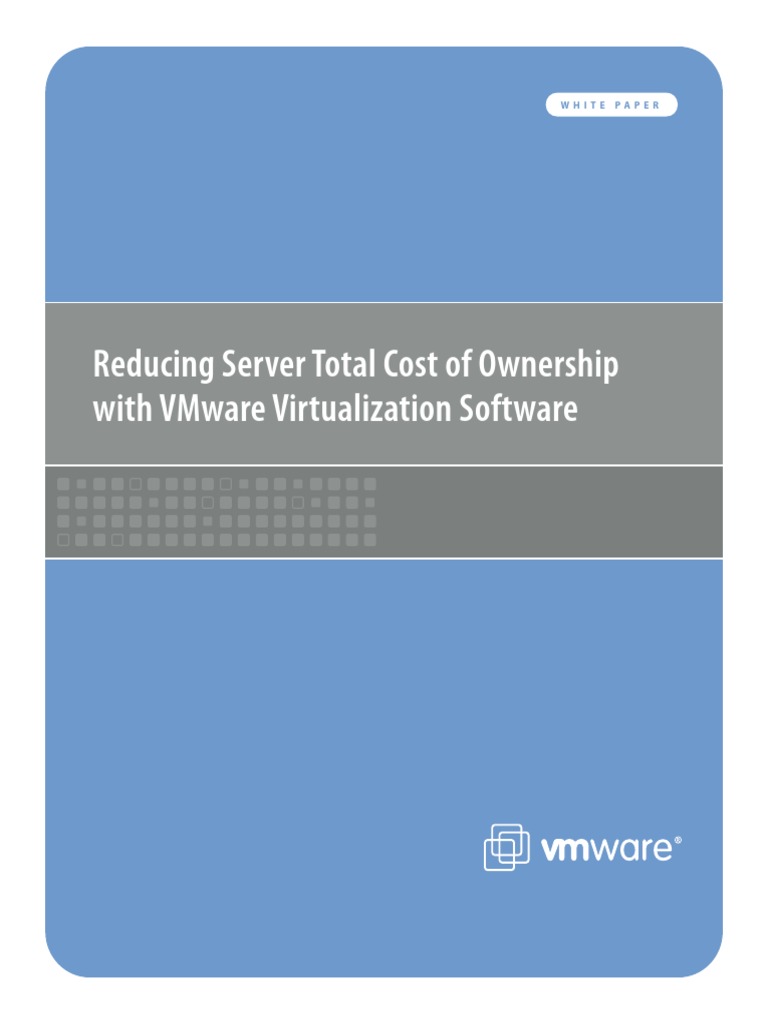 W H I T E P A P E R. Reducing Server Total Cost of Ownership With ...