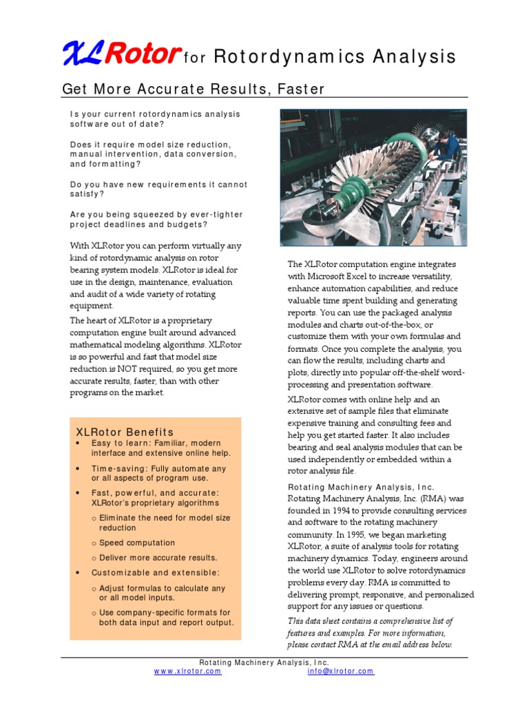 Rotor: Rotordynamics Analysis | PDF | Microsoft Excel | Turbine