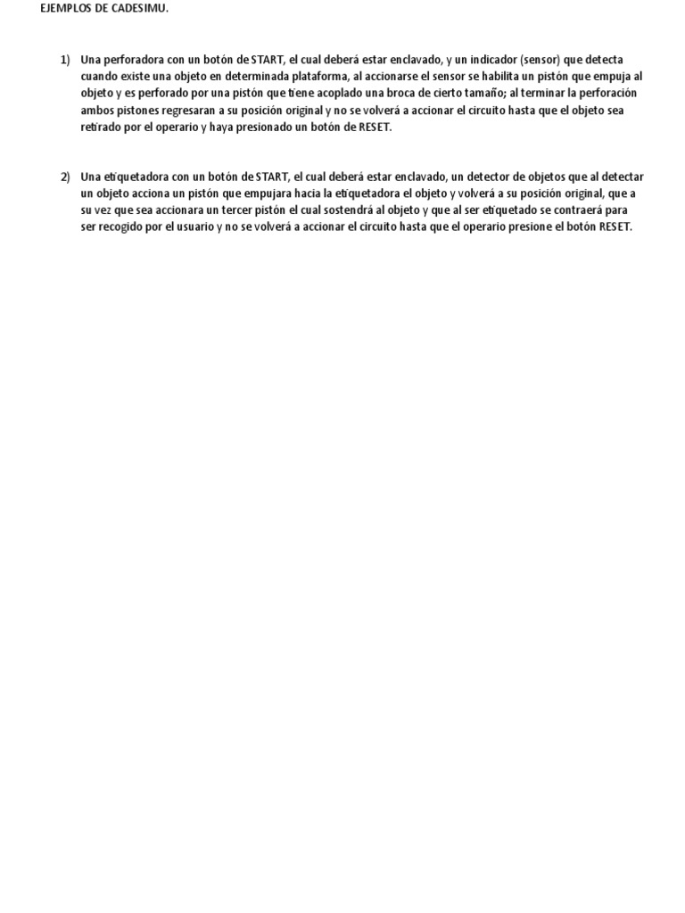 Ejemplos de Cadesimu | PDF | Ciencia y matemáticas | Tecnología
