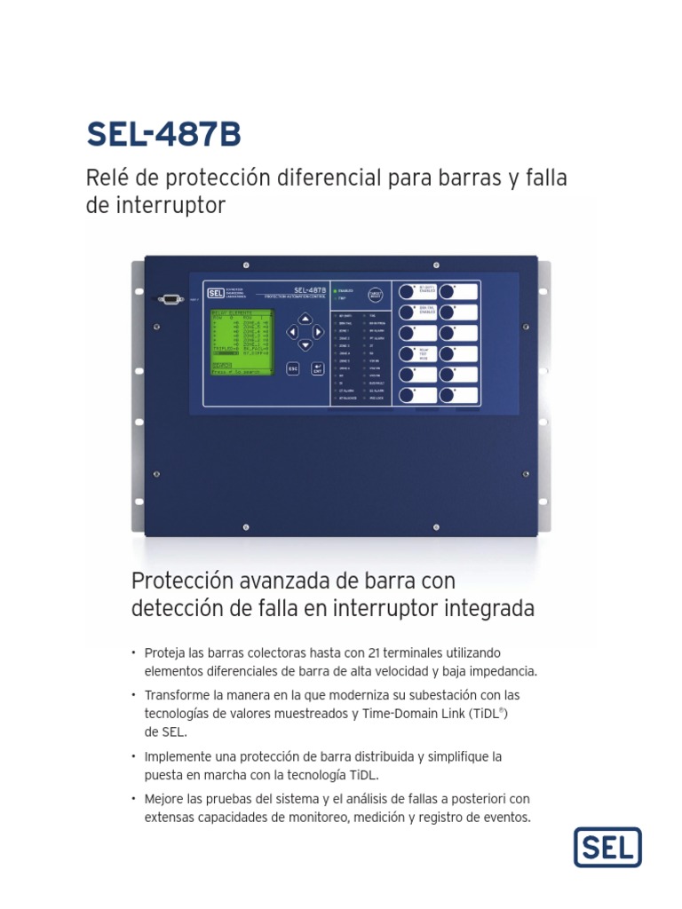487B PF00063 A1-spa-MX Web | PDF | Transformador | Relé