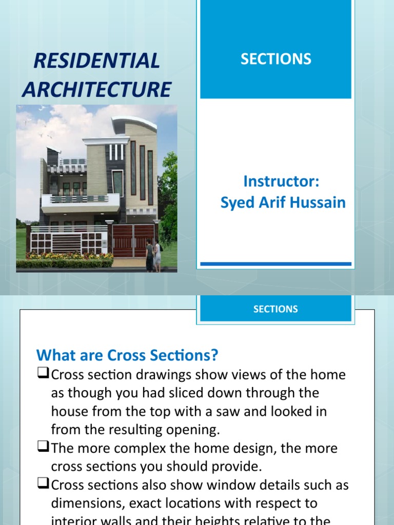 Residential Architecture: Sections | PDF