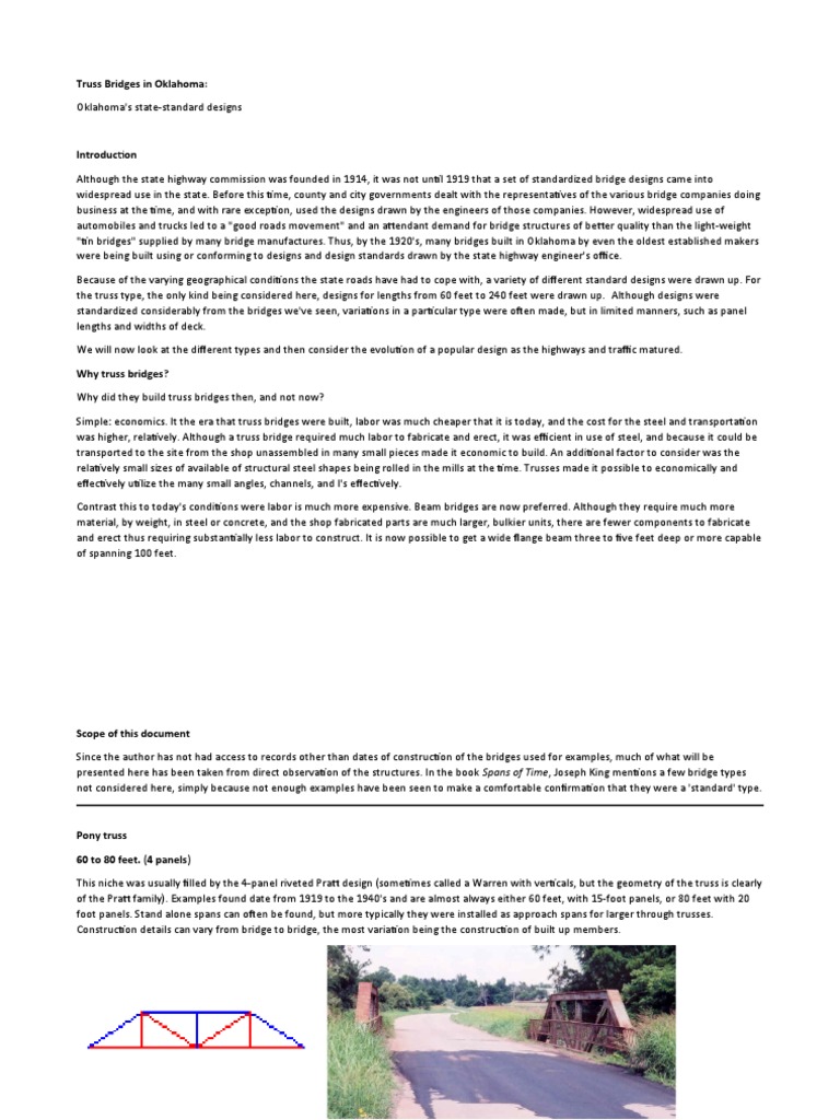 Truss Bridges | PDF | Truss | Civil Engineering