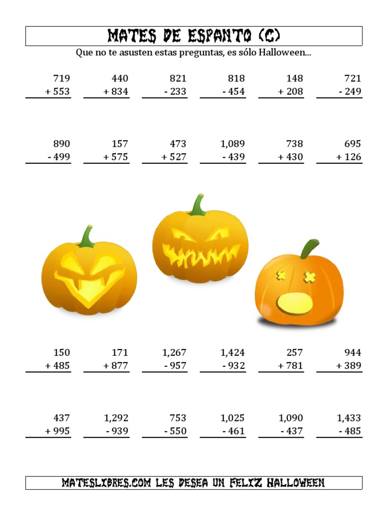 Halloween Suma Resta Terrible 3d 003 | PDF