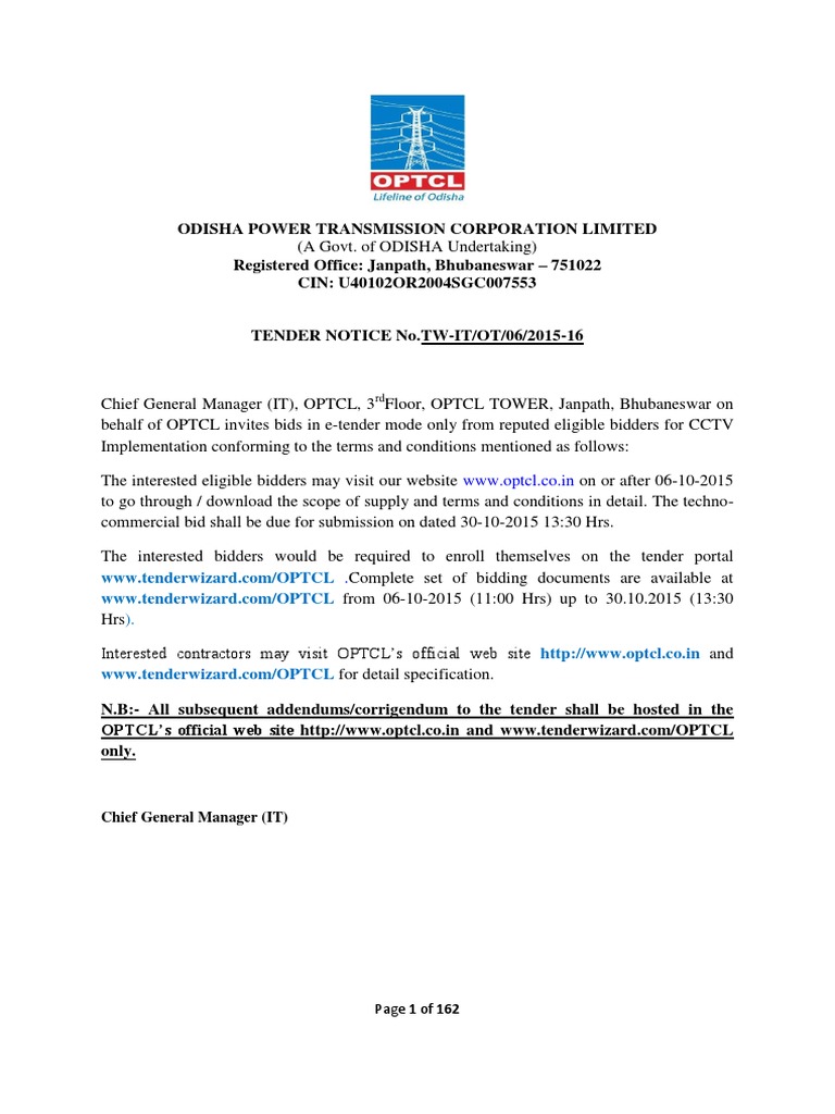 Tender IP Based CCTV Surveillance System PDF | PDF | Closed Circuit ...