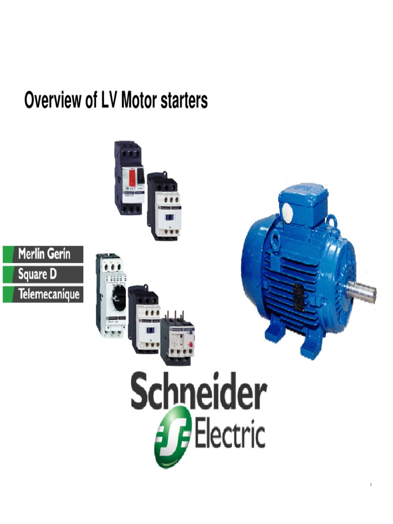 Overview of LV Motor Starters | PDF | Electric Motor | Relay