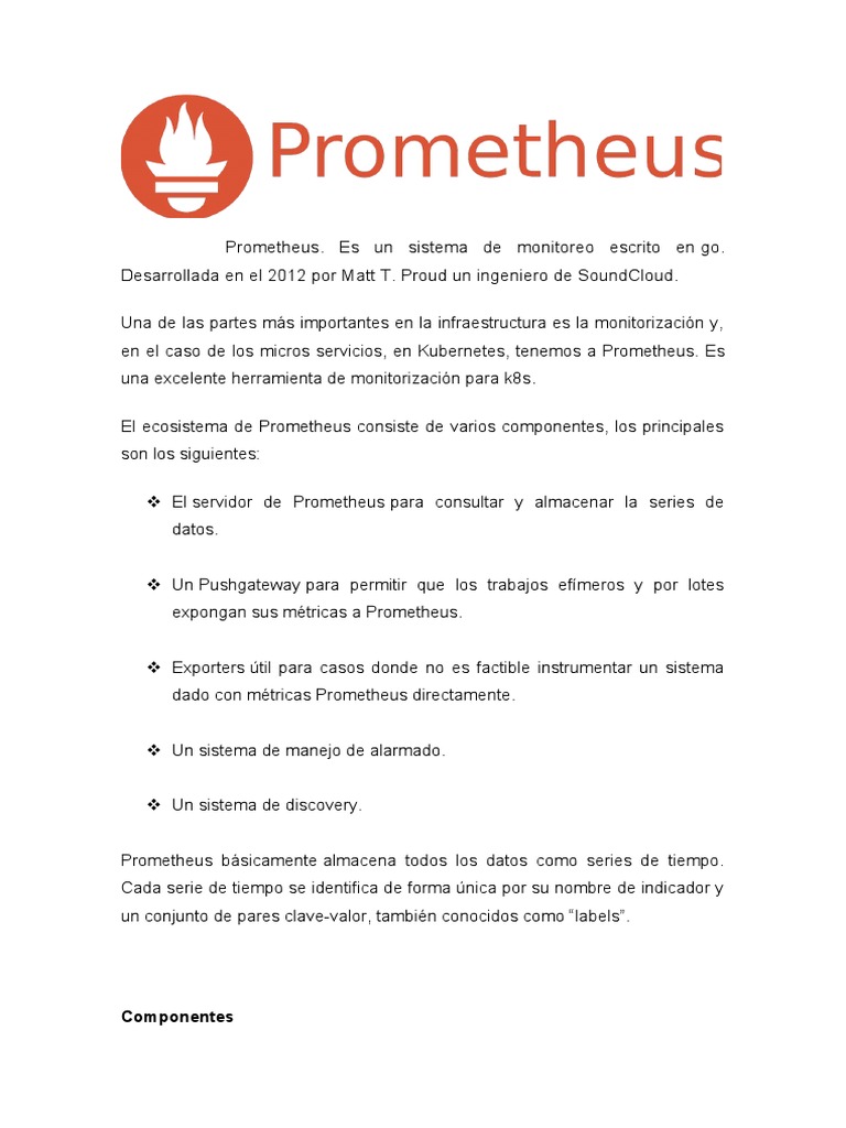 Guía de Prometheus para Kubernetes | PDF | Servidor (Computación ...