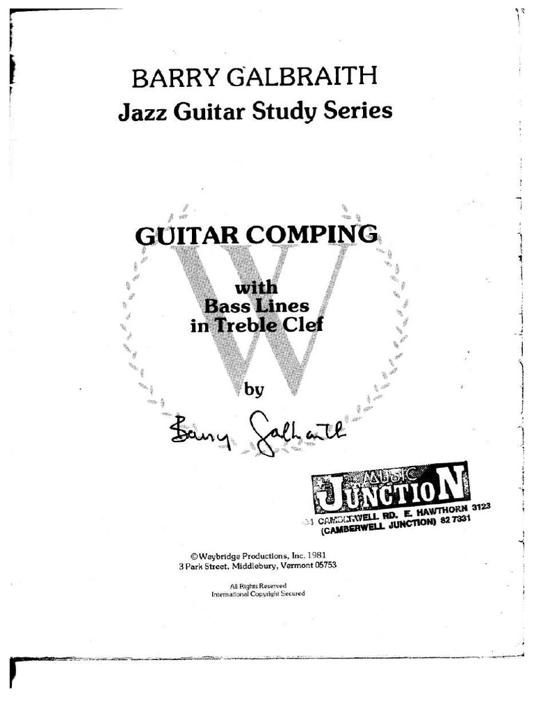 Barry - Galbraith Guitar Comping PDF | PDF